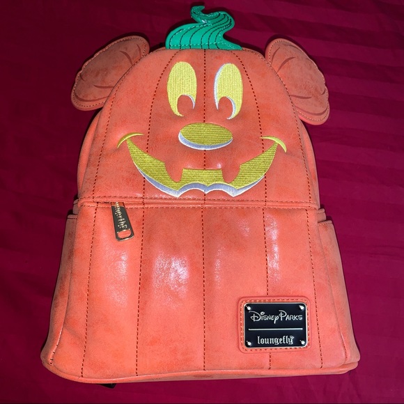 Loungefly | Bags | Disney Pumpkin Loungefly Backpack | Poshmark